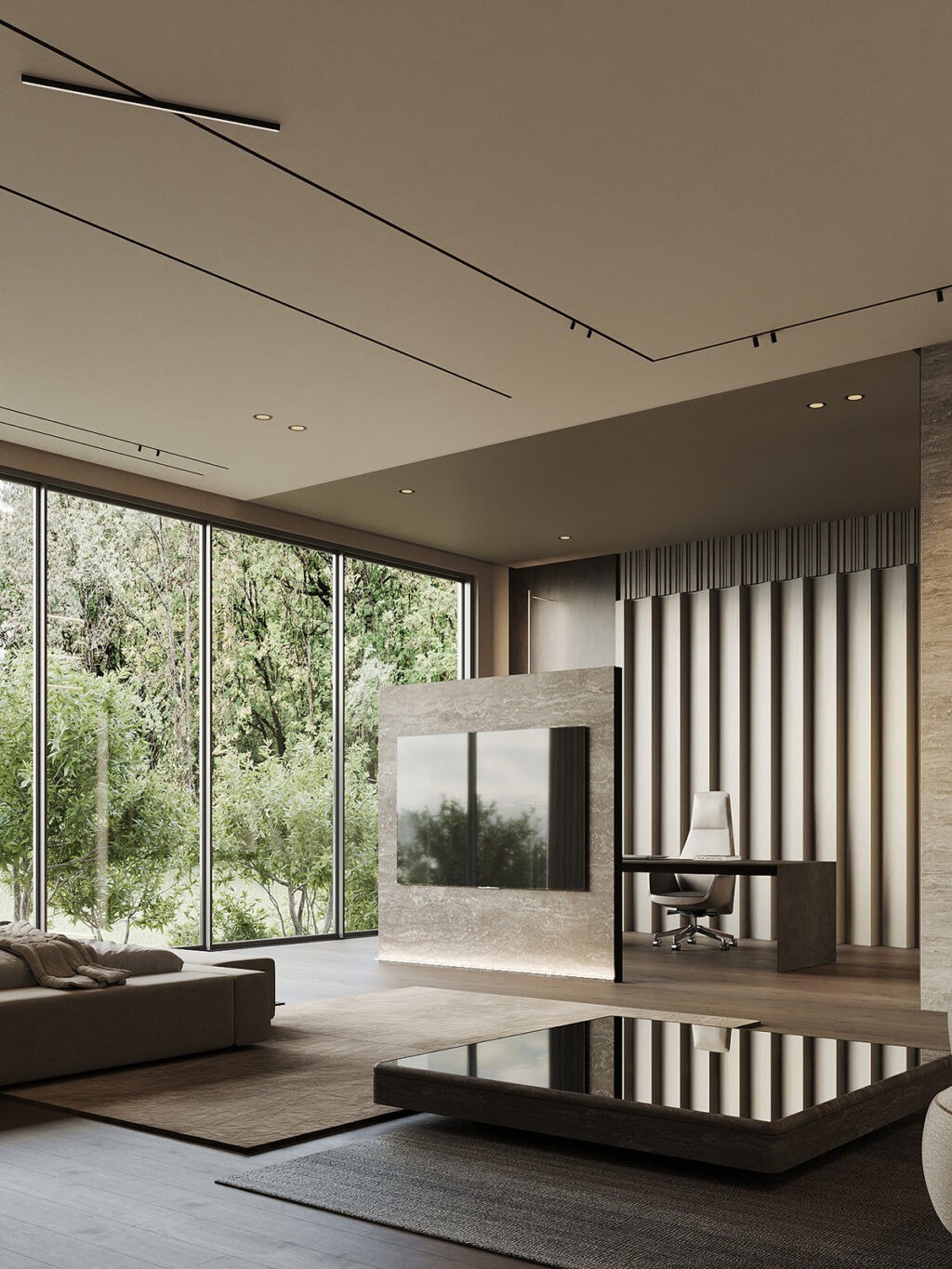 Marble, Oak, and Openness: A Modern Home’s Ode to Nature