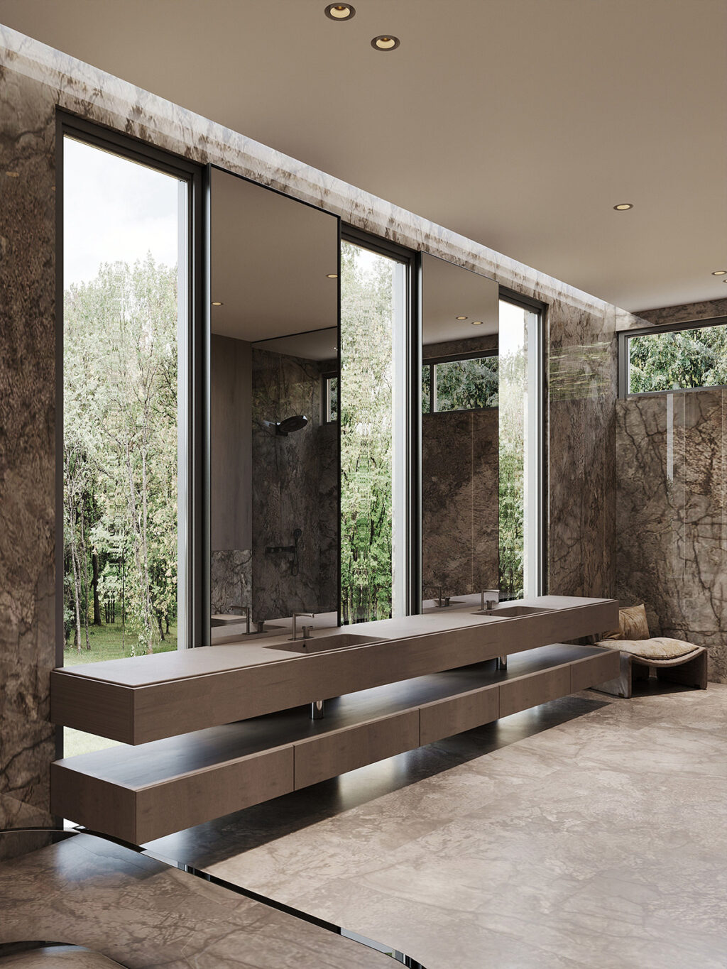 Marble, Oak, and Openness: A Modern Home’s Ode to Nature