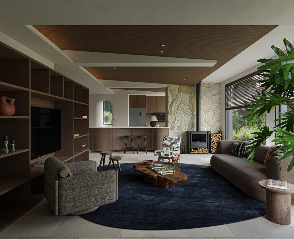 Sleek Lines and Organic Forms of a Mid-Century Modern Haven