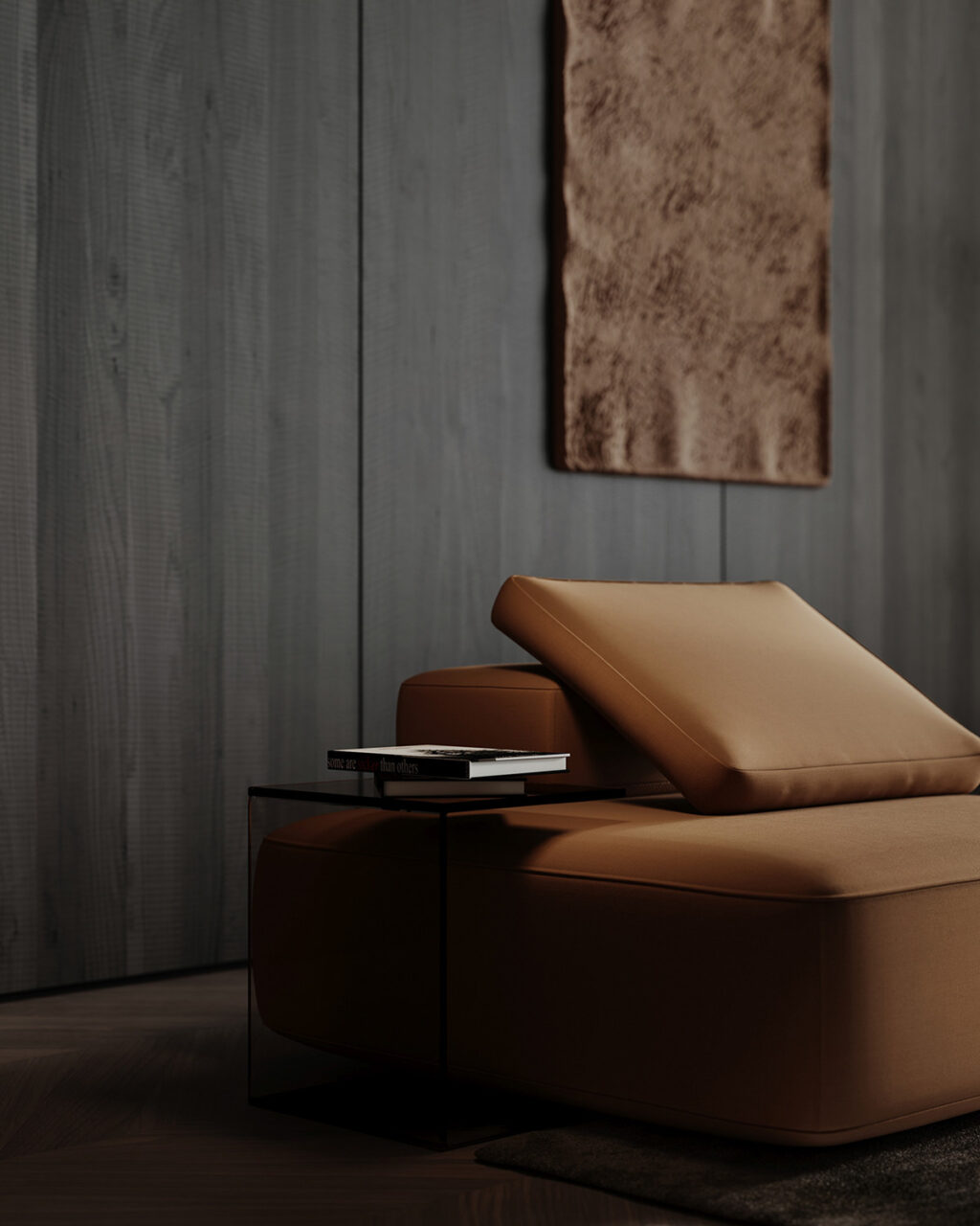 A Dark Schemed Interior With Industrial Vibes