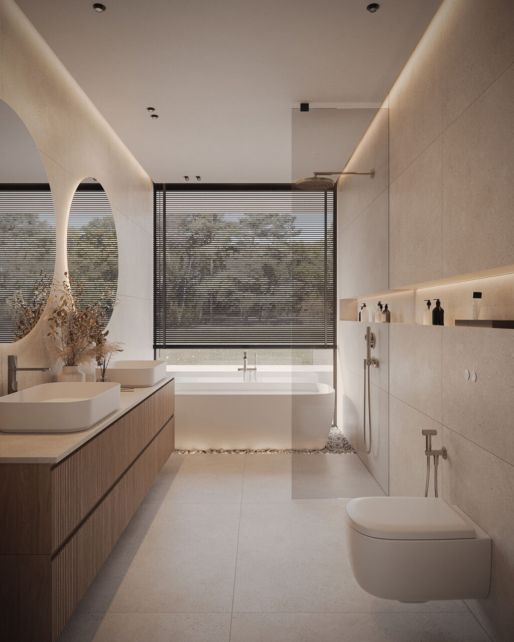 Explore a Villa with Green Roofs and Seamless Indoor-Outdoor Living