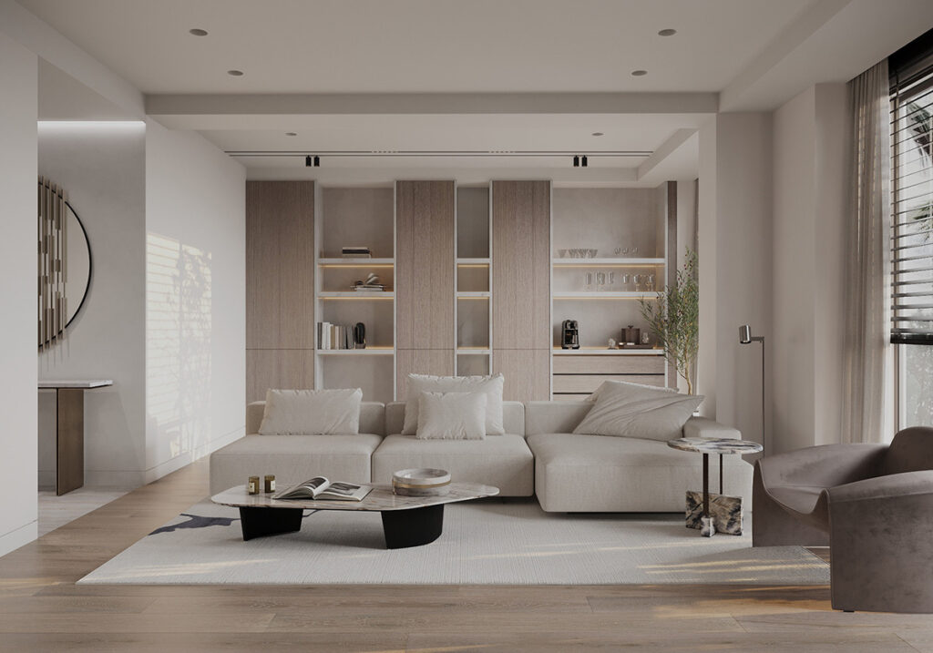 Calm Canvas: The Art of Decorating with Neutrals in a Contemporary Space