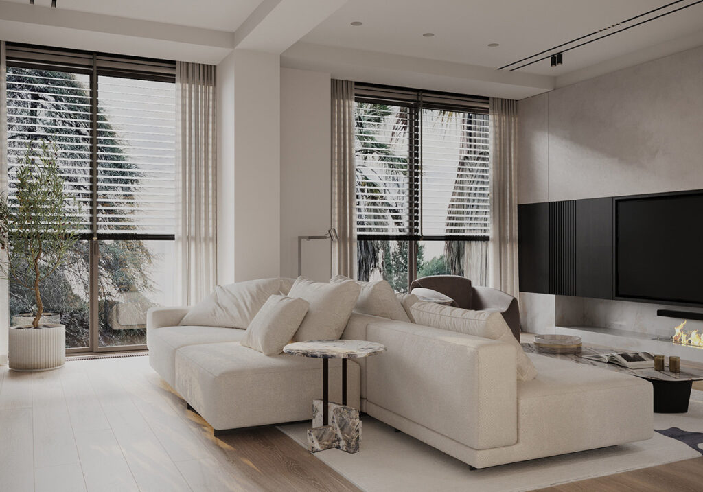 Calm Canvas: The Art of Decorating with Neutrals in a Contemporary Space