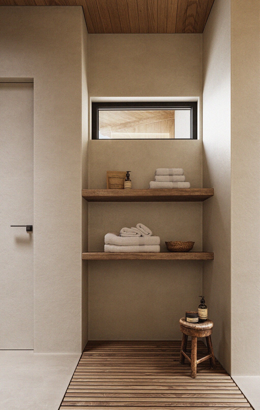 A Small Modern Rustic Studio with Wabi-Sabi Charm