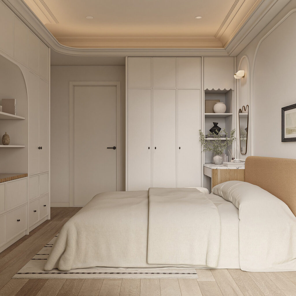 A Modern Home In Beige With Earthy Brown Accents