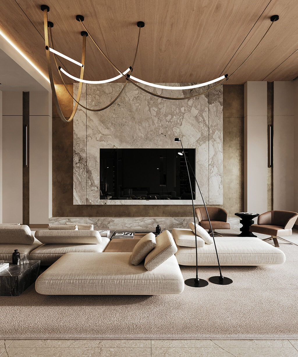 A Gorgeous Wood Tone Villa With Lux Textures