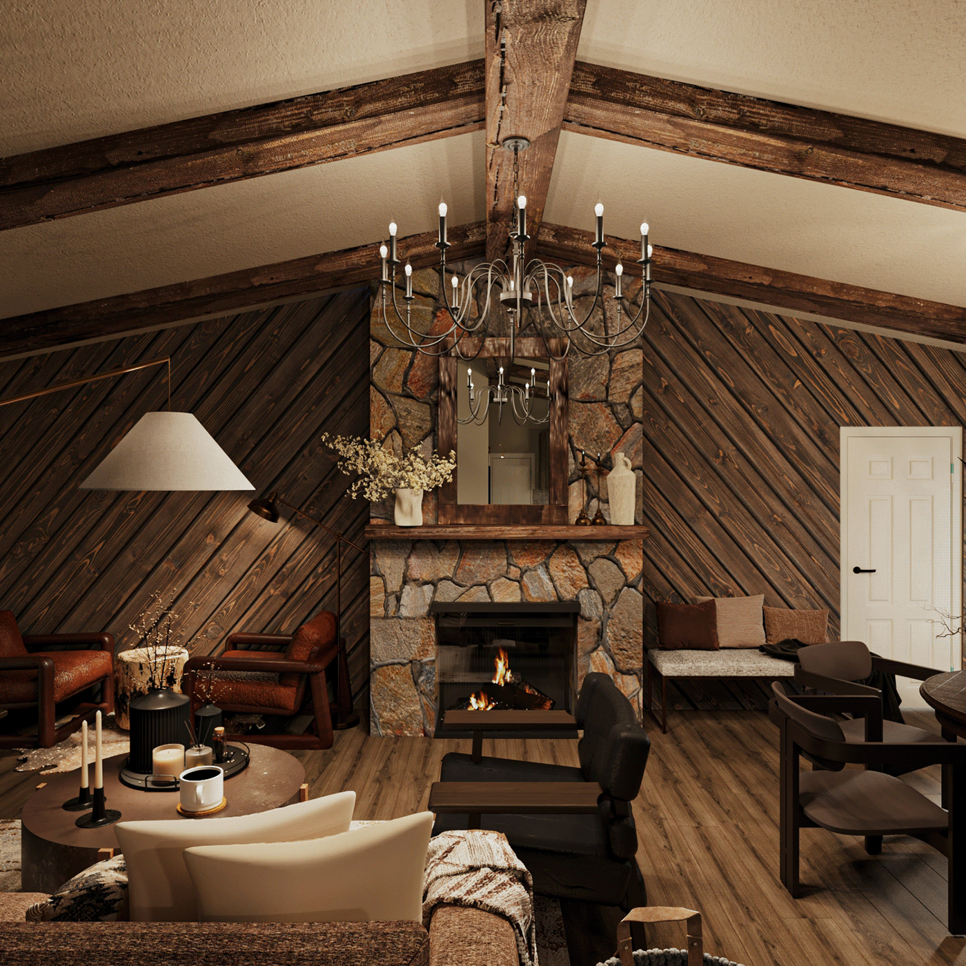 24 Dreamy Rustic Cottage Living Room Ideas