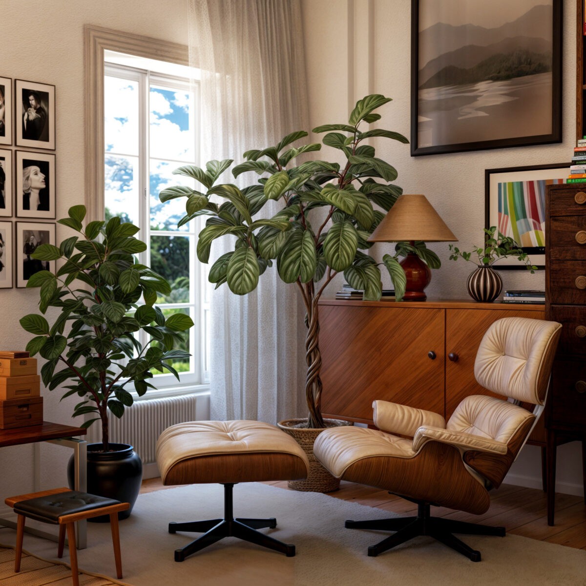 Mid century reading corner | Interior Design IdeasInterior Design Ideas.