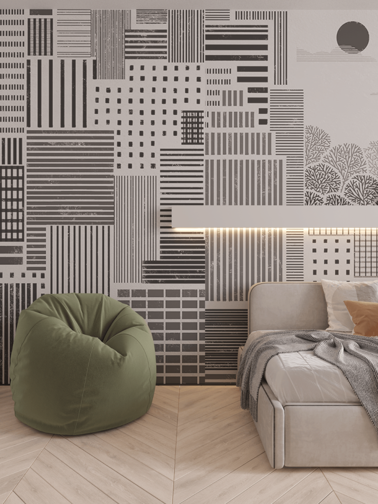 accent wall with patterns | Interior Design IdeasInterior Design Ideas.