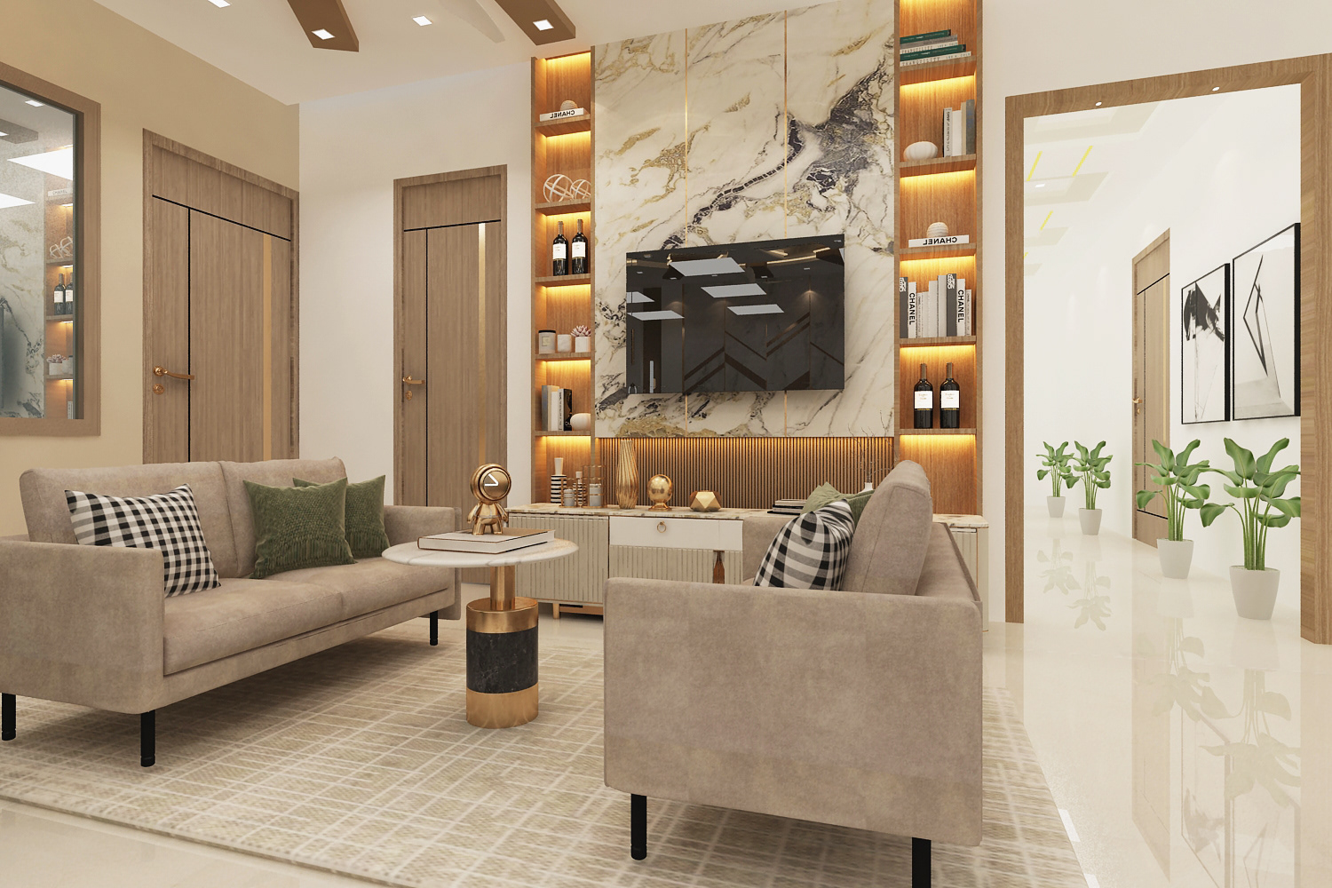 Simple TV Wall Design Ideas for a Sleek and Modern Living Room