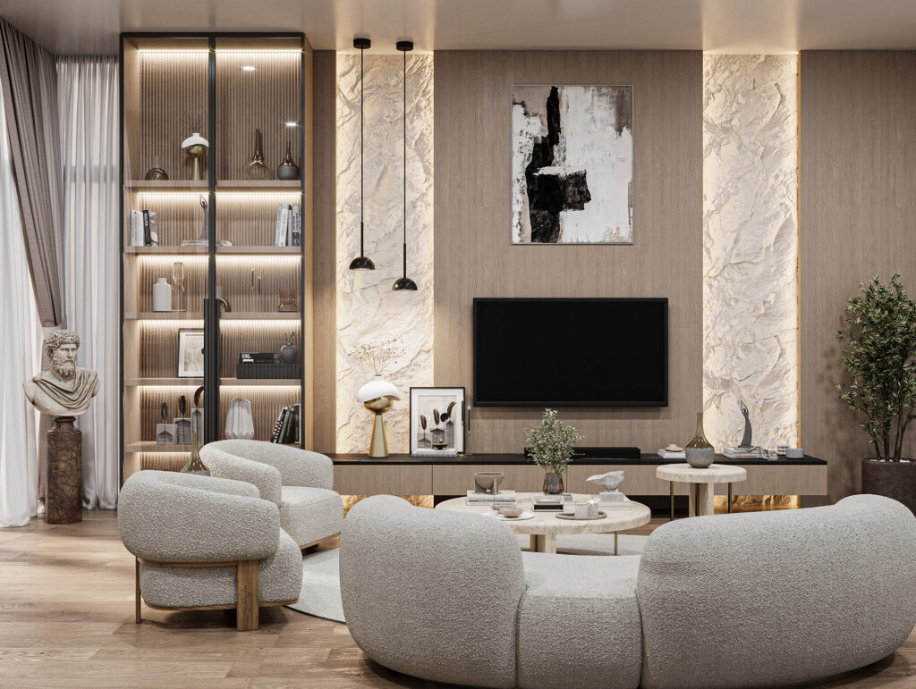 Simple TV Wall Design Ideas for a Sleek and Modern Living Room