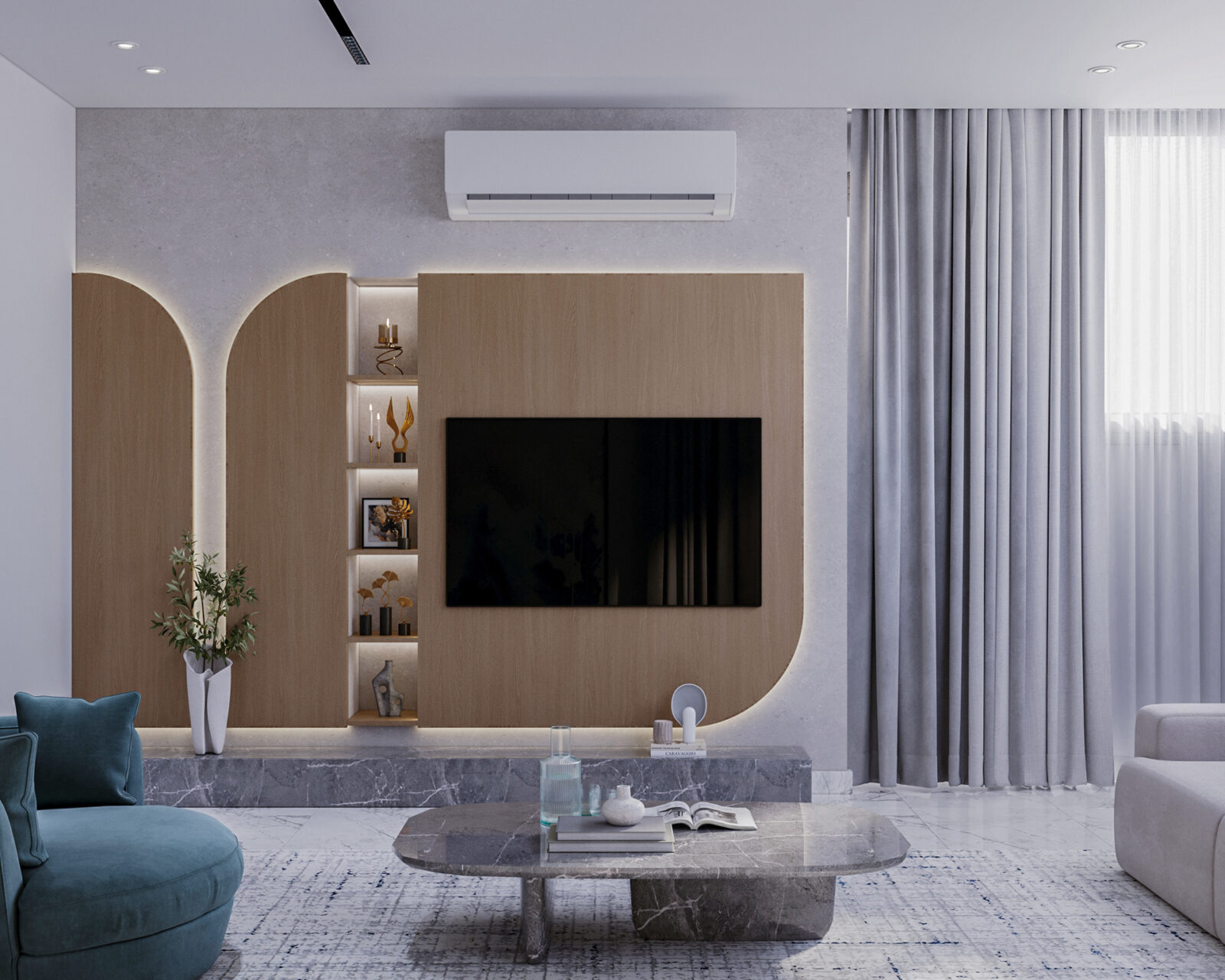 Simple TV Wall Design Ideas for a Sleek and Modern Living Room